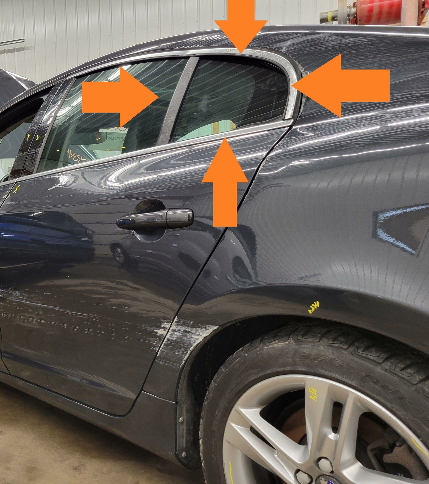 2015 VOLVO S60 PRIVACY TINT REAR VENT DRIVER SIDE GLASS WINDOW ONLY | eBay