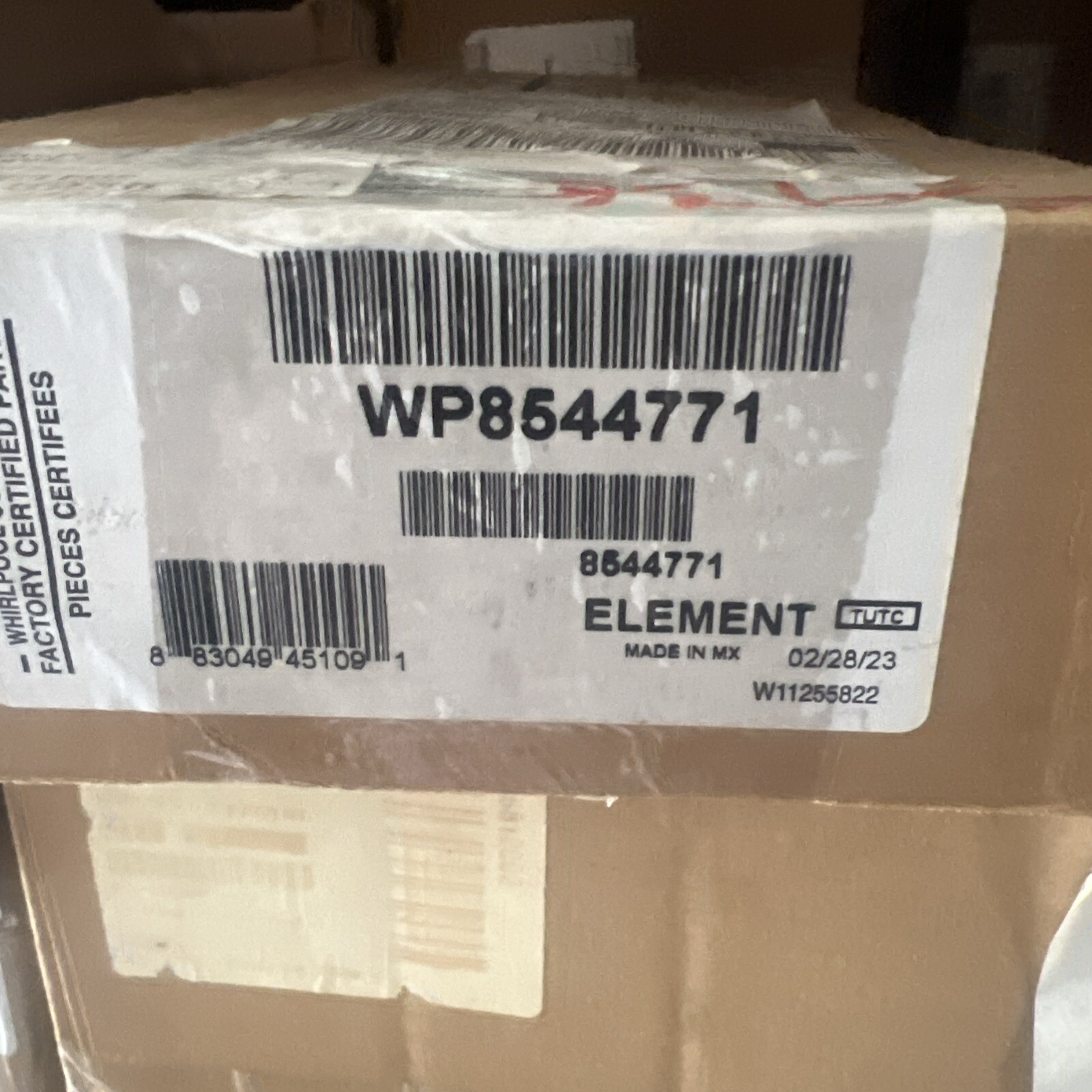 Whirlpool 8544771 Heating Element - Silver 810025730444 | eBay