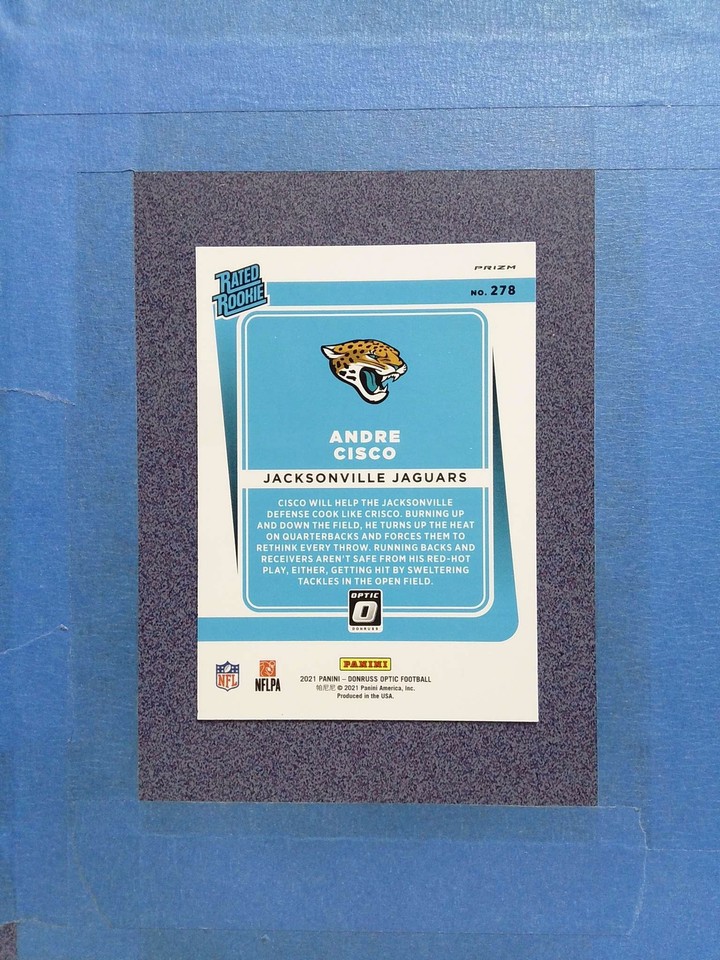 2021 Optic ANDRE CISCO Rated Rookie Purple Shock Jacksonville Jaguars ...