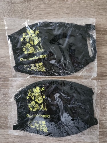 Ono Hawaiian BBQ Face Mask One Size Black Floral | eBay