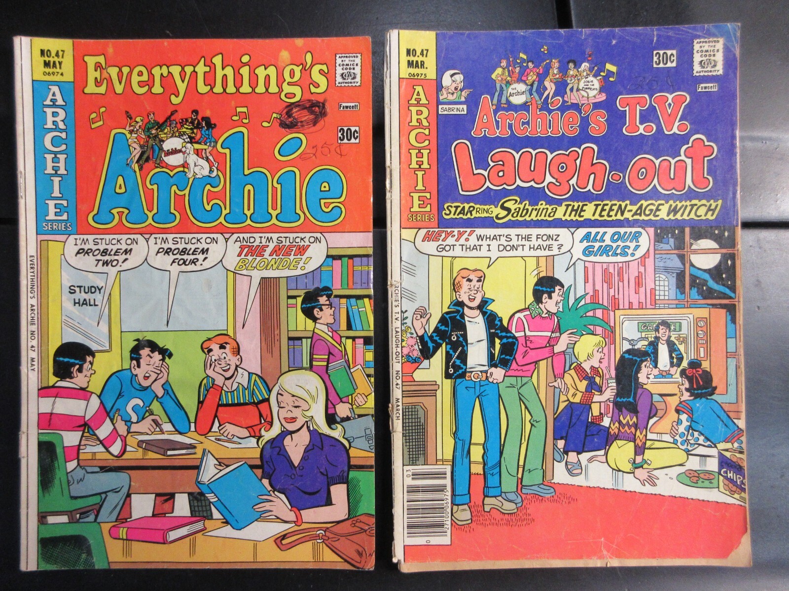 ARCHIE SERIES ARCHIE'S LAUGH-OUT (1977) & EVERYTHING'S ARCHIE (1976 ...