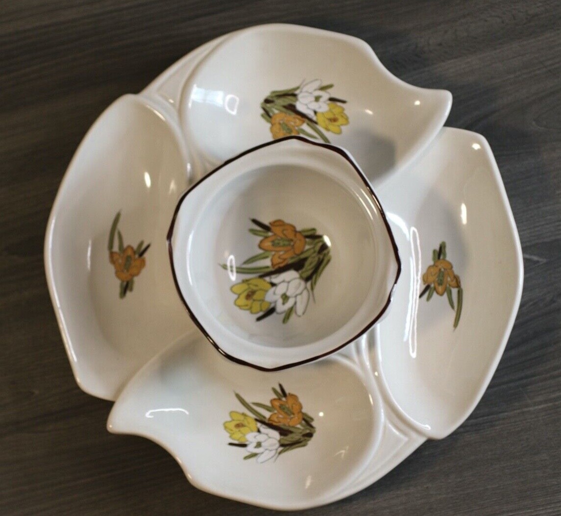 Vintage California Pottery Originals 1032 1033 Chip and Dip Set | eBay