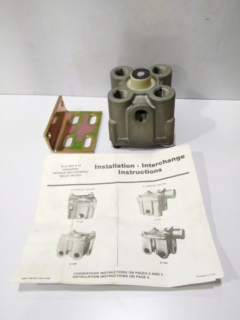 BENDIX T-294304-B RELAY VALVE R-12 ASSEMBLED IN MEXICO for sale online ...