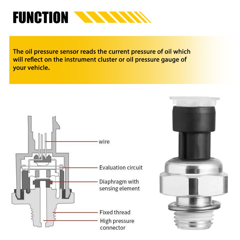 Oil Pressure Sending Unit Sensor For Chevy Silverado GMC Sierra 1500 ...