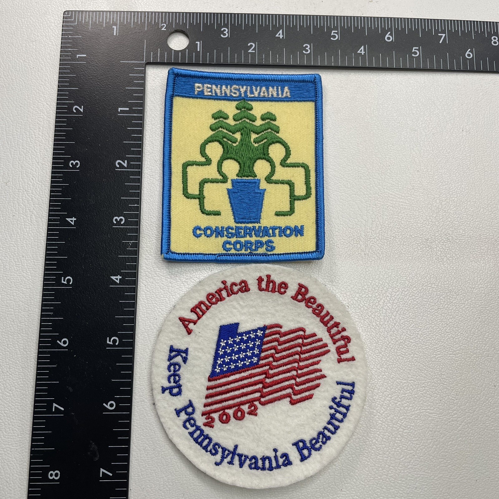 2 Patches Pennsylvania Conservation Corps + Keep Pennsylvania Beautiful ...