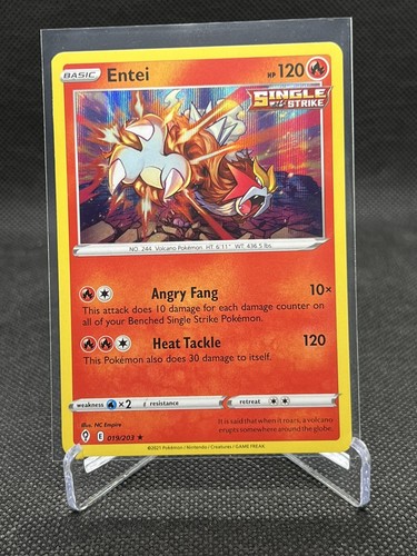 Pokémon TCG Entei Evolving Skies 019/203 Reverse Holo Holo Rare | eBay