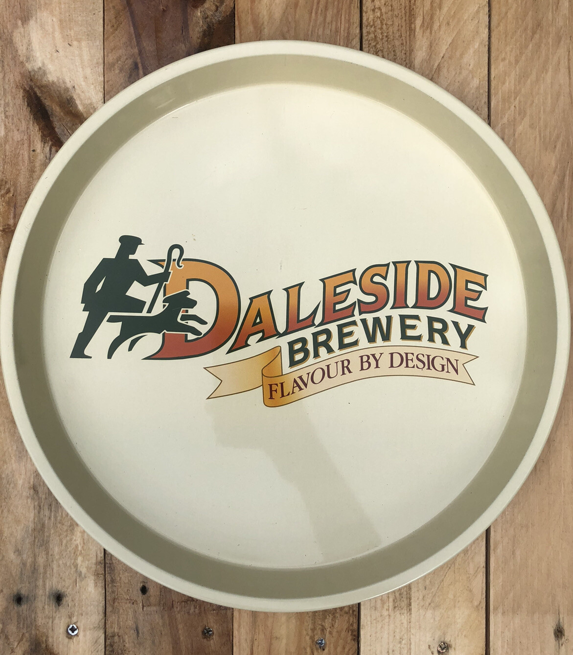 Daleside Brewery Flavour By Design Circular Metal Drinks Tray | eBay UK