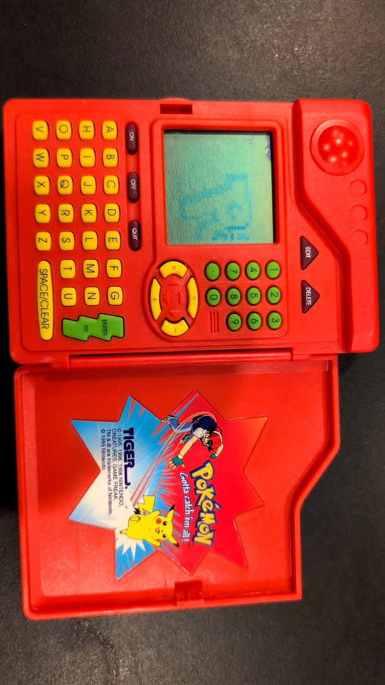 USED Pokemon Pokedex Handheld Toy Vintage 1998 Tiger Electronics ...