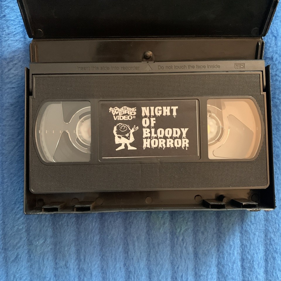 Night of Bloody horror VHS something weird Video Cult RARE New Orleans ...