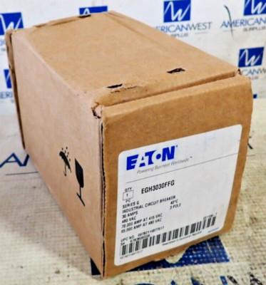 NEW - Eaton EGH3030FFG 30 Amp 480 VAC 3 Pole EG-Frame Type EG Circuit ...