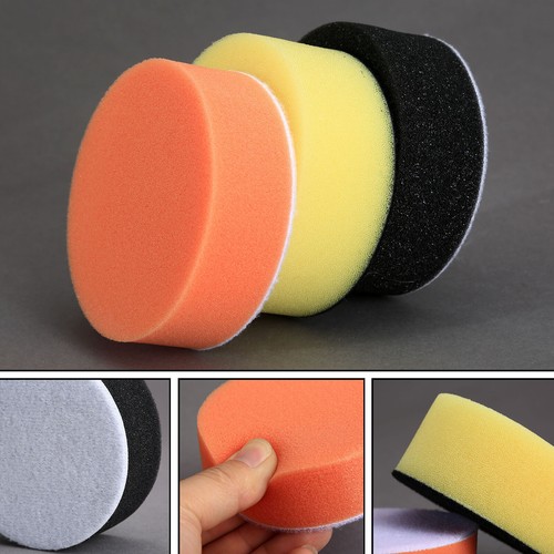 3PC Auto Car Polisher Foam Sponge Polishing Buffing Waxing 80mm 3" Pads ...