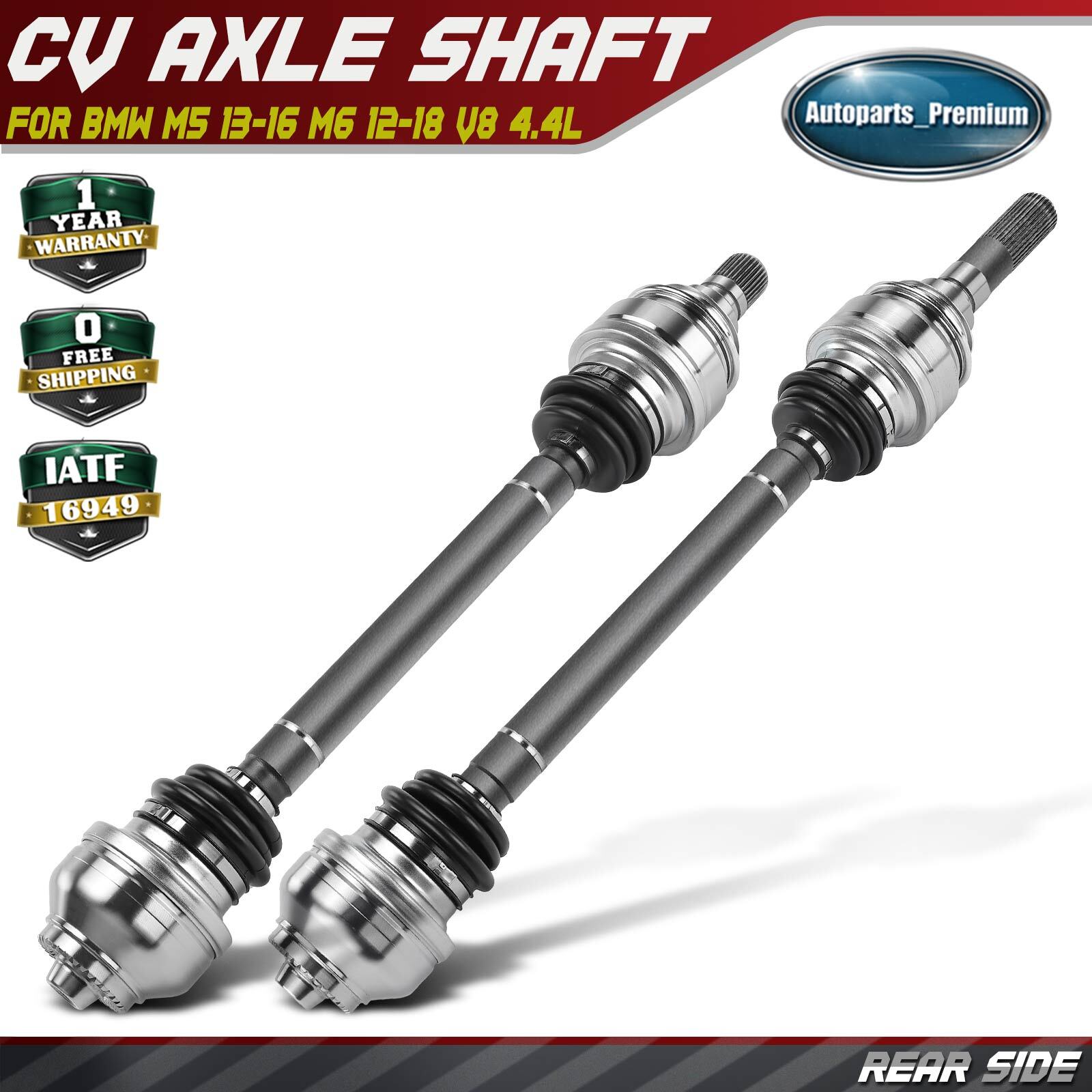 2x Rear Left & Right CV Axle Assembly for BMW M5 2013-2016 M6 2012-2018 ...