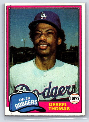 1981 Topps #211 Derrel Thomas Los Angeles Dodgers | eBay