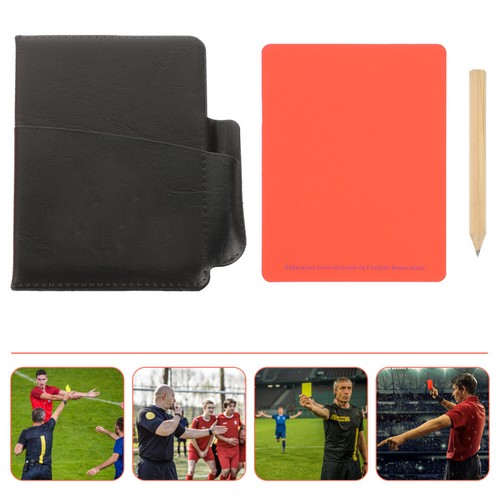 2 Sets Referee Warning Cards Football Referee Kits Red Yellow Cards ...