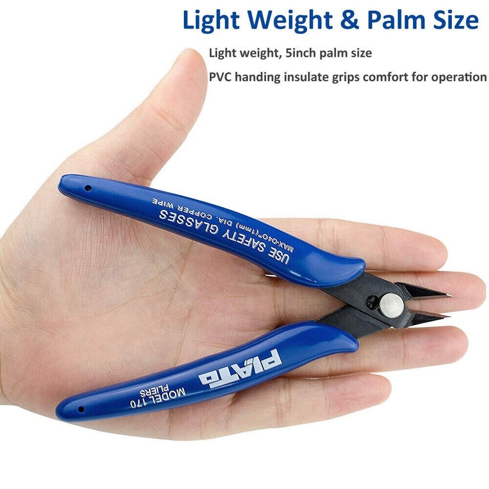 10PCS Plato Model 170 Flush Wire Cable Cutter Cutting Snips Pliers Side ...