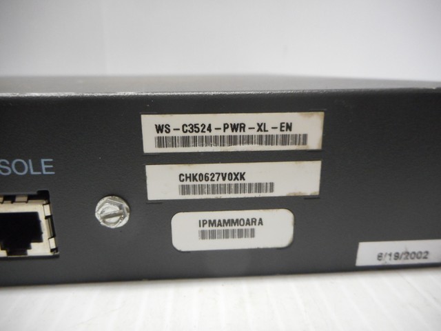 Cisco Catalyst 3500 Series XL Network Router Model C3524-pwr-xl-en ...