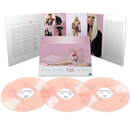 NICKI MINAJ Pink Friday 3xLP Pink/White Vinyl 10th Anniversary New ...