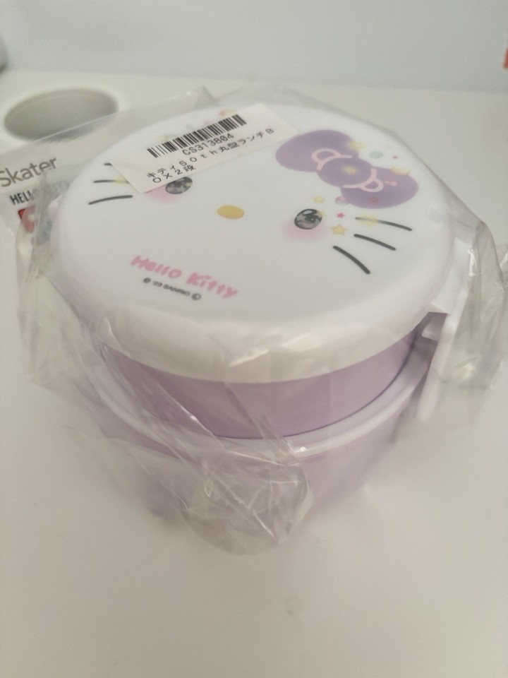 Hello Kitty 2 Tier Bento Lunch Box Food Container Sanrio New Japan ...
