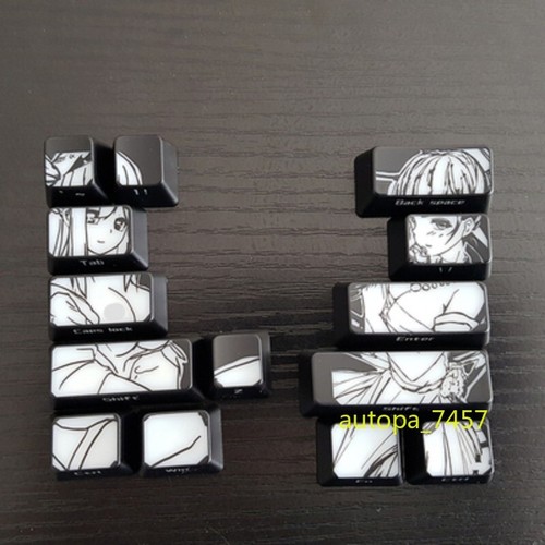Anime Keycaps Switch ABS Key Cap For Keyboard Custom-made Cute Girl ...