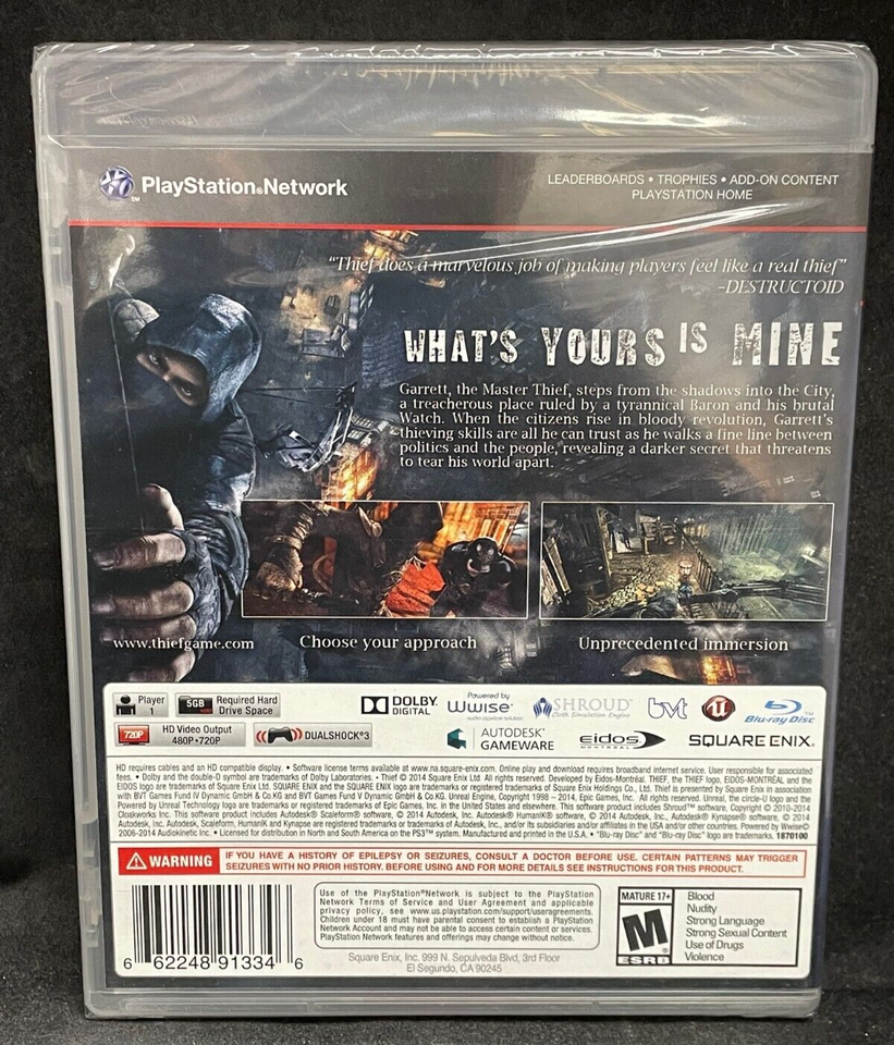 Thief (PS3 / Playstation 3) NEW | eBay