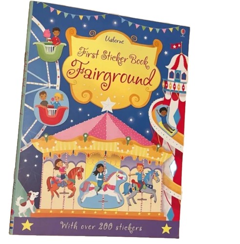 Usborne First Sticker Book FAIRGROUND 200+ Stickers NEW | eBay