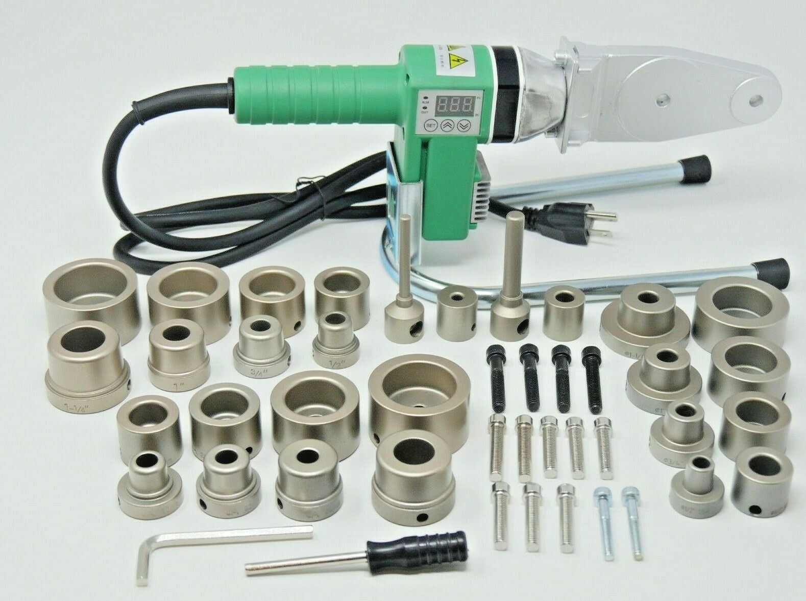 110V - Pipe Fusion Welding Tool w/ IPS, CTS & Metric upto 1-1/4" & 40 ...