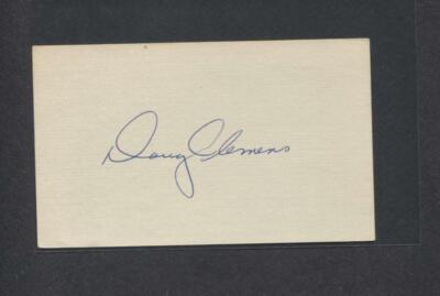 Doug Clemens Signed 3X5 Index Card (Cardinals) (1960 Debut) | eBay