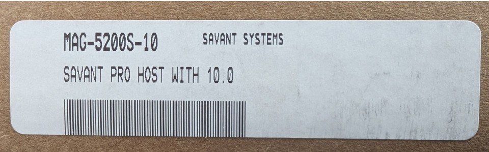 Savant Pro Host with 10.0 MAG-5200S-10 REV:00 | eBay