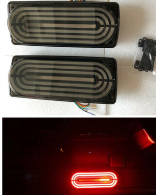 W463 Dynamic LED Tail Lights Set For Mercedes Benz G Class Smoke G500 ...