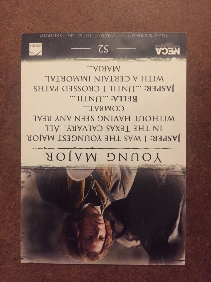 Young Major 52 Eclipse Twilight NECA 2010 Trading Card S2 | eBay