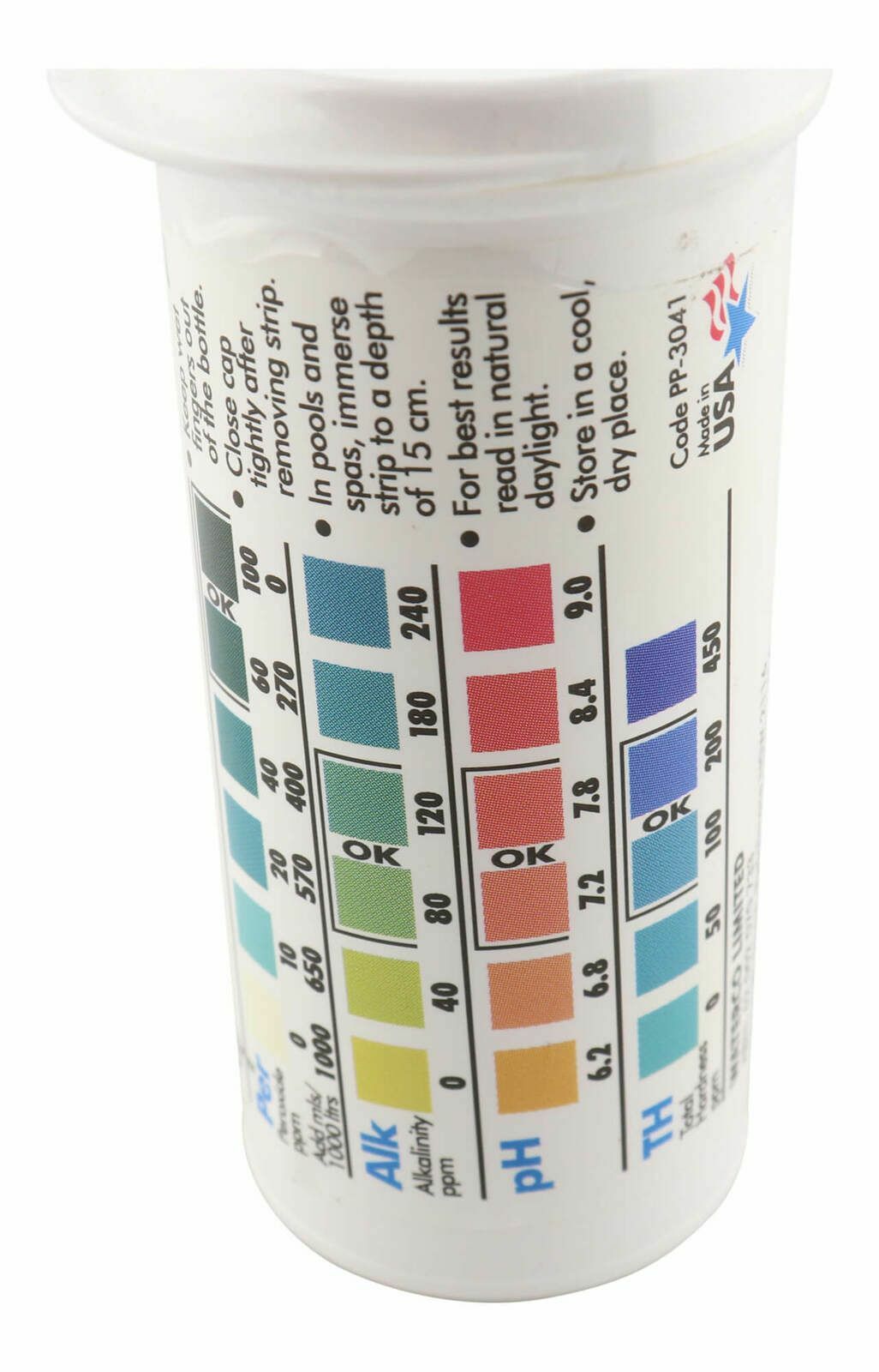 Spa Poppit Peroxsil 4 in 1 Pool & Spa Test Strips Peroxide PH ...