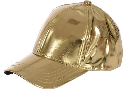 Gary Majdell Sport Unisex Metallic Shiny Baseball Cap One Size, Gold | eBay