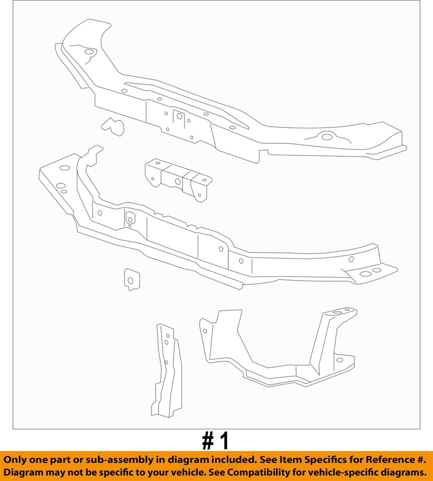 GM OEM 10-15 Camaro Radiator Support Radiator Support-Radiator Support ...