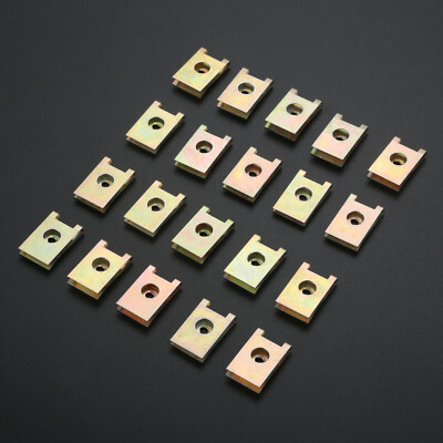 20Pc Car Fastener Clips Screw Base U Type J98 Nut Mounting Fastener ...