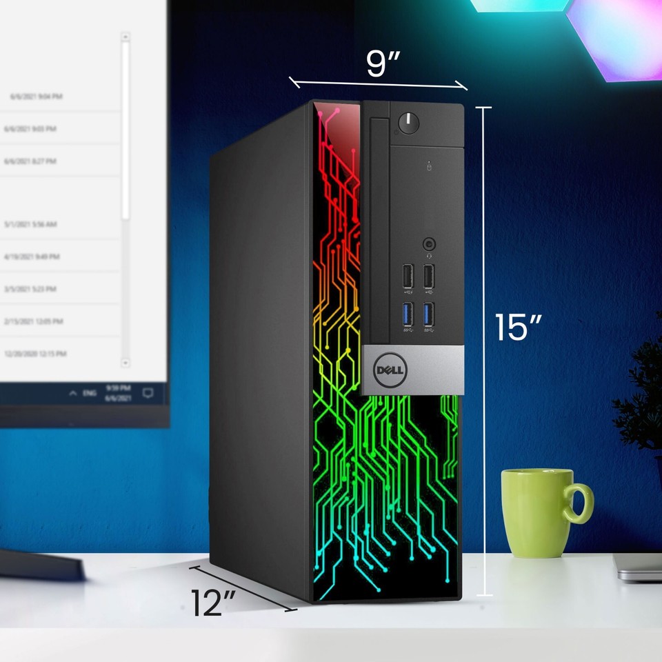 Dell Gaming Desktop PC Core i5 16GB 1TB SSD Dual 22" Wi-Fi NVIDIA 1030 ...