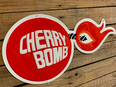 Cherry Bomb Metal Sign Muffler Exhaust Man Cave | eBay