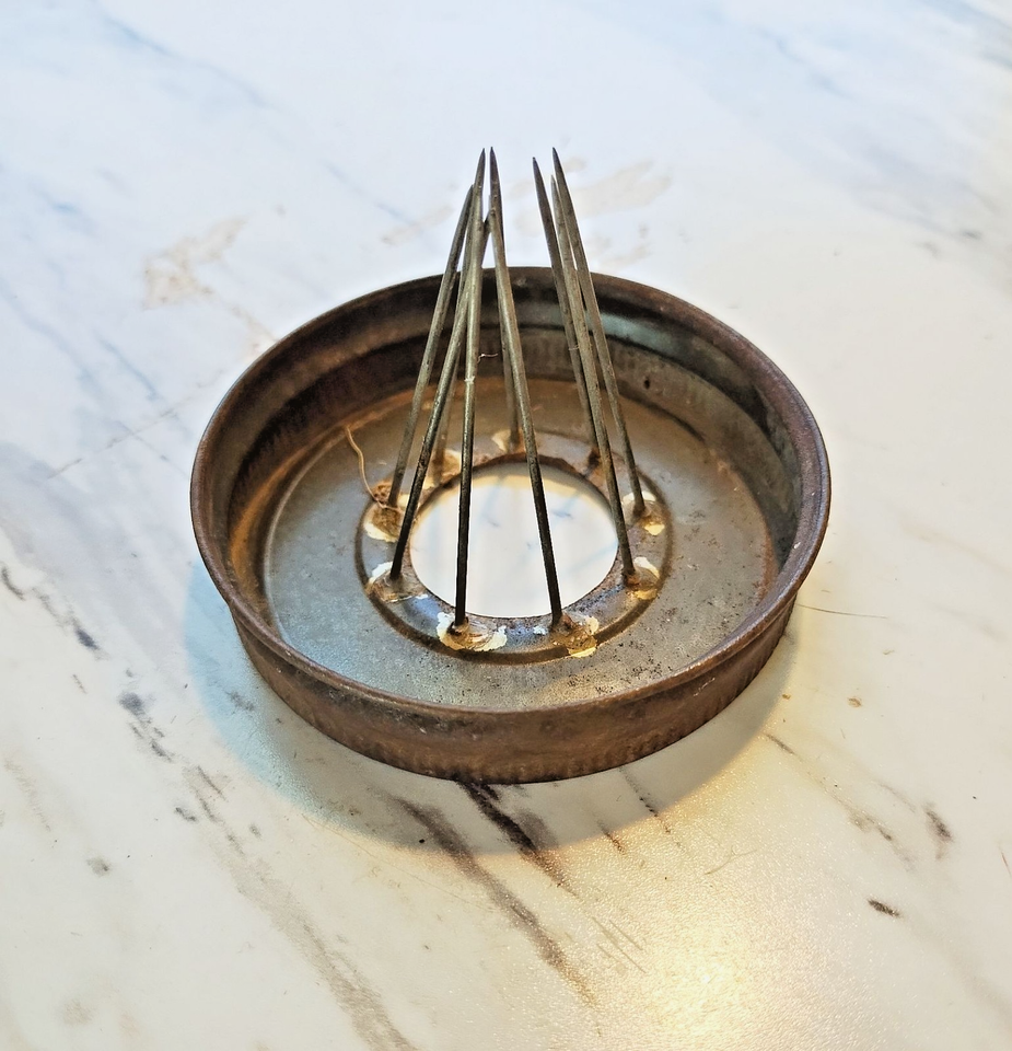 Antique mason jar lid spike mouse trap | eBay