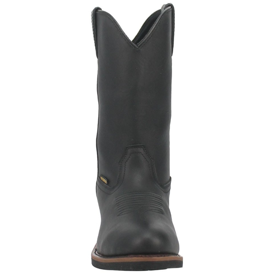 Dan Post Albuquerque Black Leather Round Toe Western Cowboy Boot (USA ...
