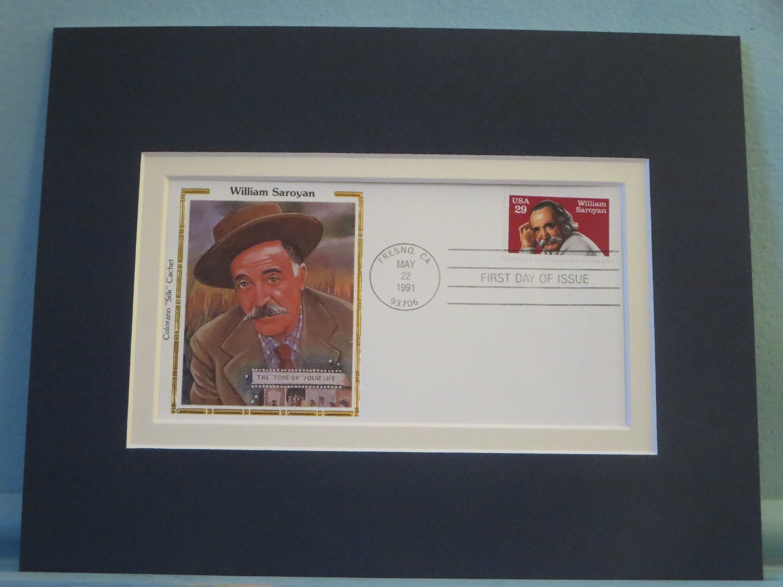 Famed Author William Saroyan honored by the First day Cover of his own ...