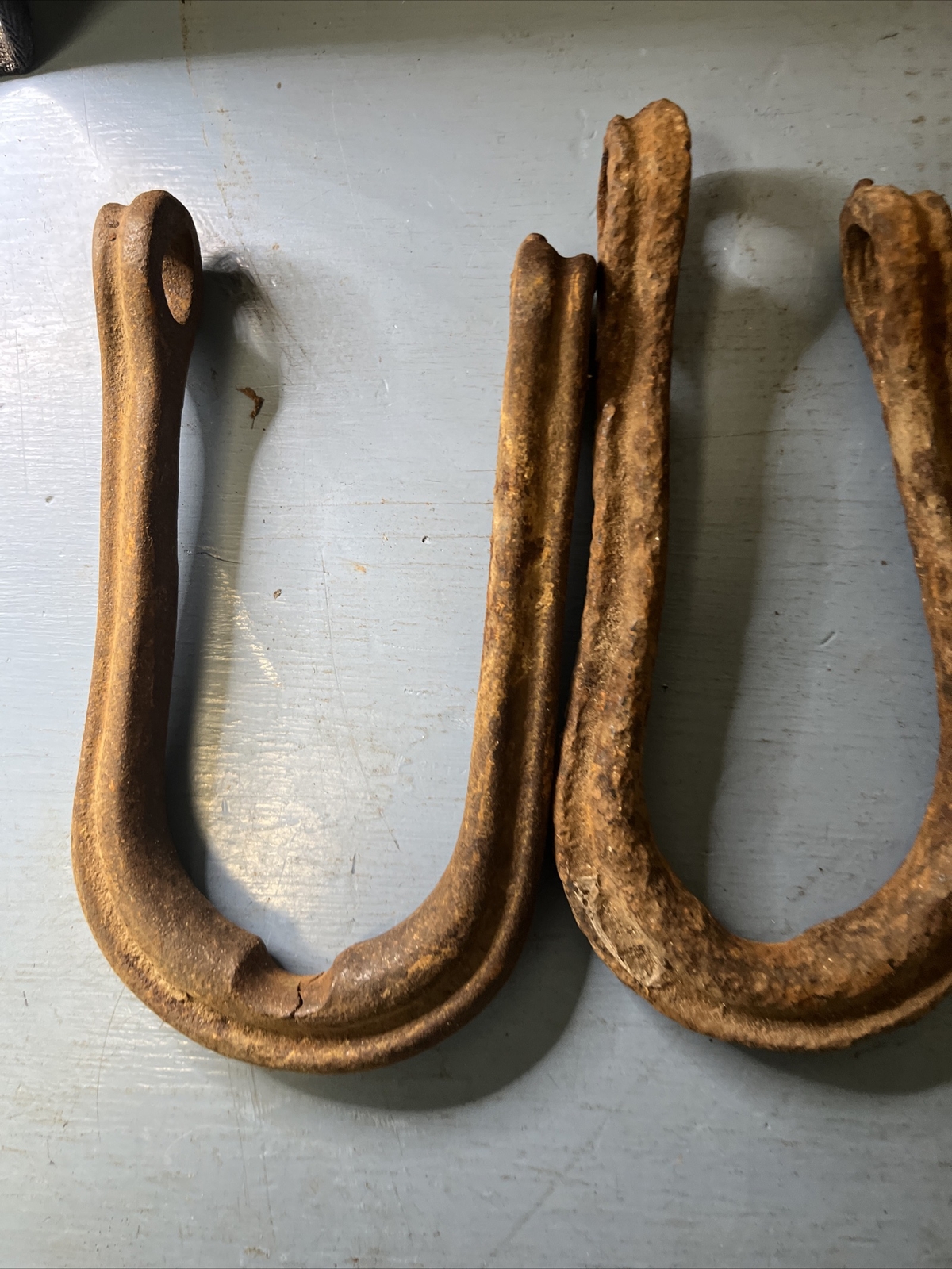 vintage antique metal stirrups. AD | eBay