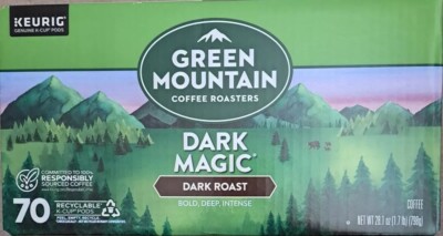 Green Mountain Dark Magic Coffee Keurig K-Cup Pods Dark Roast 70/Box | eBay