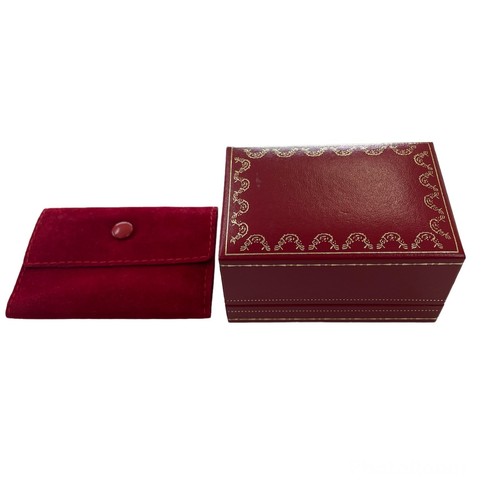 Cartier Red Watch Box Case 521 Travel Pouch Set Empty Only | eBay