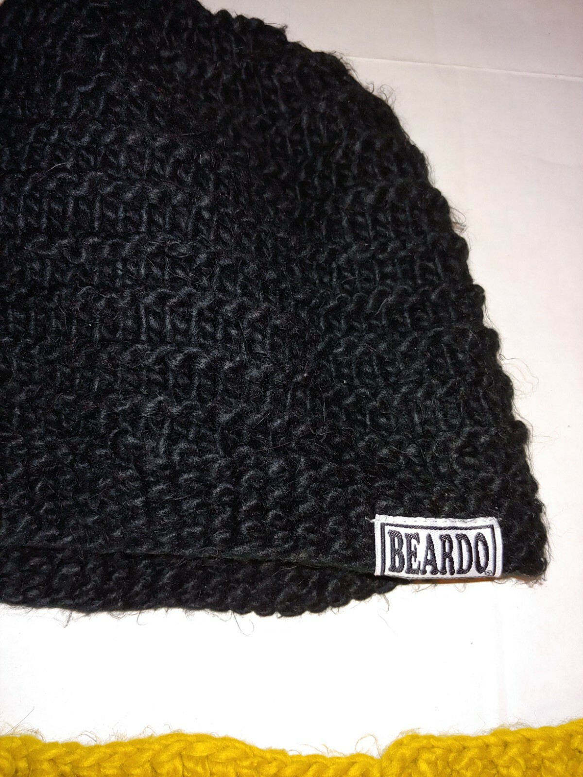 Beardo Beanie Beard Hat Acrylic Black with Blond Beard | eBay
