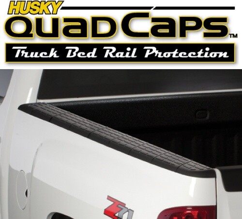 Husky 97121 Quad Caps Bed Rail Protectors GMC Sierra 6'5'' Truck Bed ...