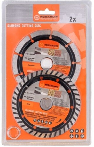 Jeu Kit x2 Disque Diamant WERCKMANN Diamond Cutting Disc Ø125 NEUF | eBay