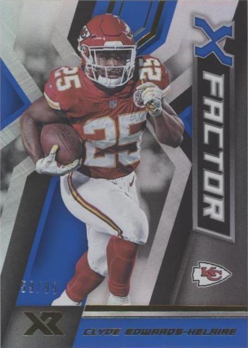 2020 Panini XR - X-Factor Clyde Edwards-Helaire #19 Blue /99 (RC) for ...