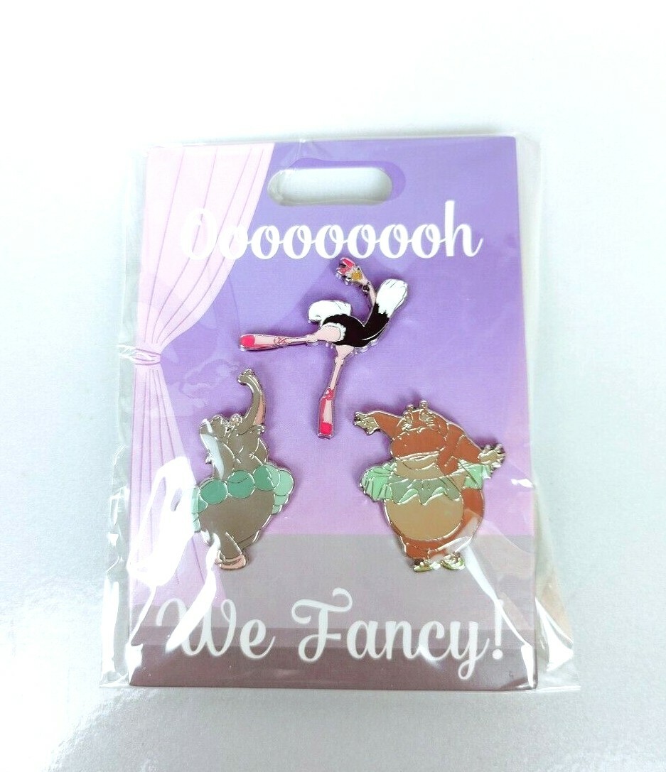 Disney Parks 3 pin set Oooooh We Fancy Fantasia dancers Hippo Elefant ...