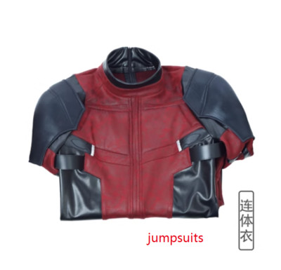 Cosplay Deadpool 2 Costume For Men Red ONLY Jumpsuit + Gloves Custom ...