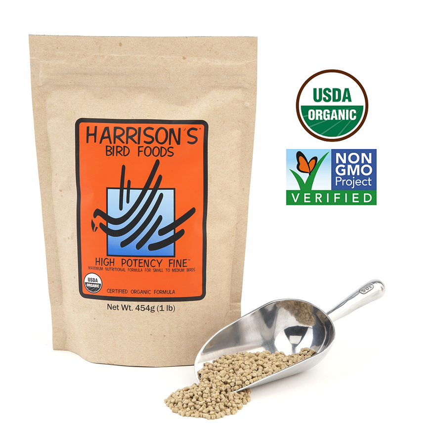Harrison's Bird Food High Potency Fine Quaker, caique or cockatiel ...