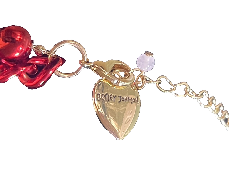 New! Betsey Johnson Love Spell Valentine's Necklace, Bracelet ...